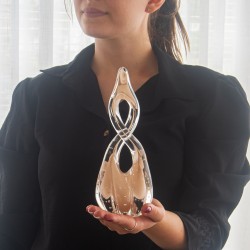 Escultura Murano Infinity Pp Muranos Champagne