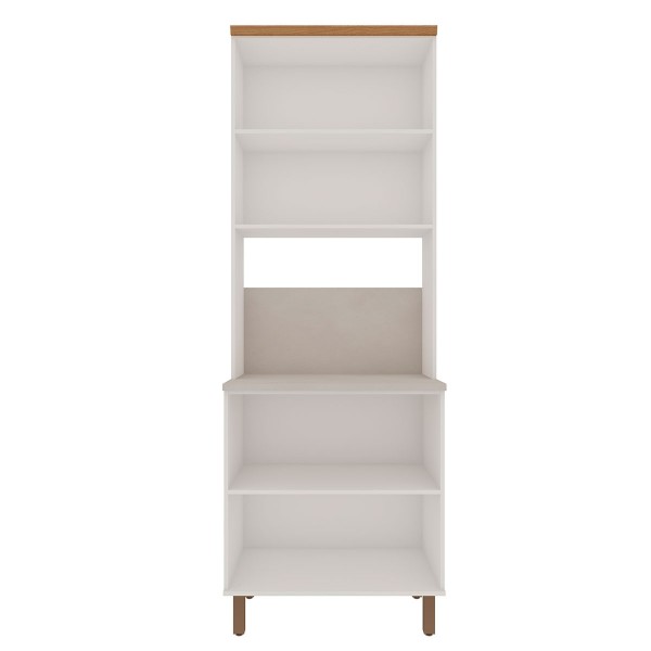 Paneleiro 80 Cm Atria 4 Portas com Vidro Branco Fosco/Teka Soho ...