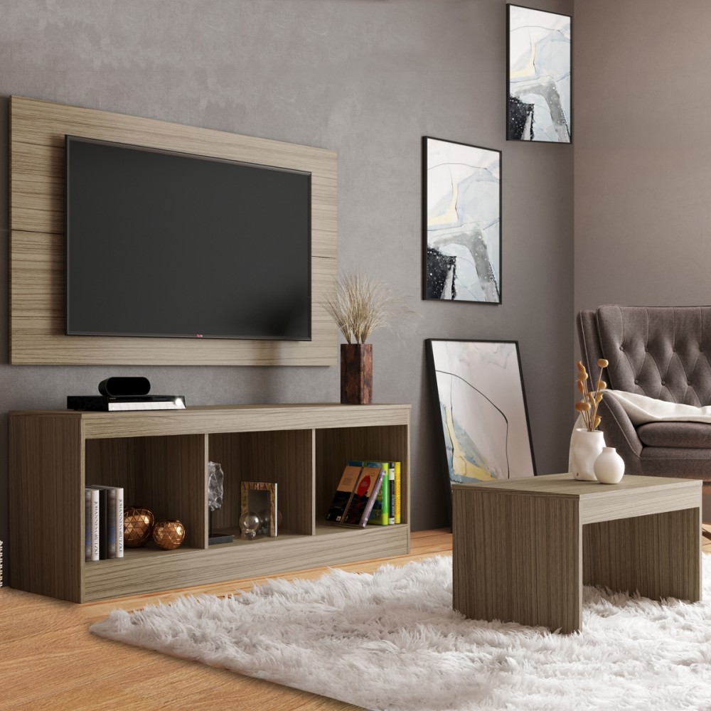 Sala de Estar Completa para TV Até 49 Polegadas Silvana Carvalho - Vbf ...