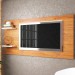 Painel para TV Até 55 Polegadas Giz 2 Prateleiras Mel/Off White - Viero Móveis