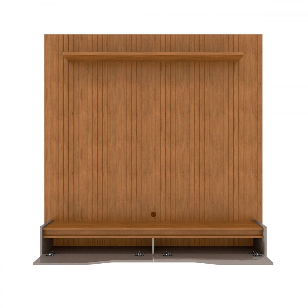 Painel para TV Milão Até 60 Polegadas 2 Portas Cedro/Cinza Perola - Casa D