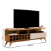 Rack para TV Até 70 Polegadas Vivare Wood 1 Gaveta Cumaru/Off White ...
