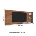 Painel para TV Até 60 Polegadas Rio de Janeiro New 3 Prateleiras Freijo ...