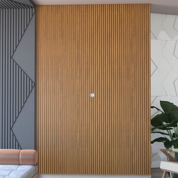 Painel para TV Até 70 Polegadas Apolo Ripado 100% Mdf 180 Cm Nature ...