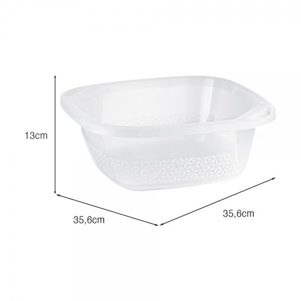 Bacias de Plástico Slim Transparente - Pp